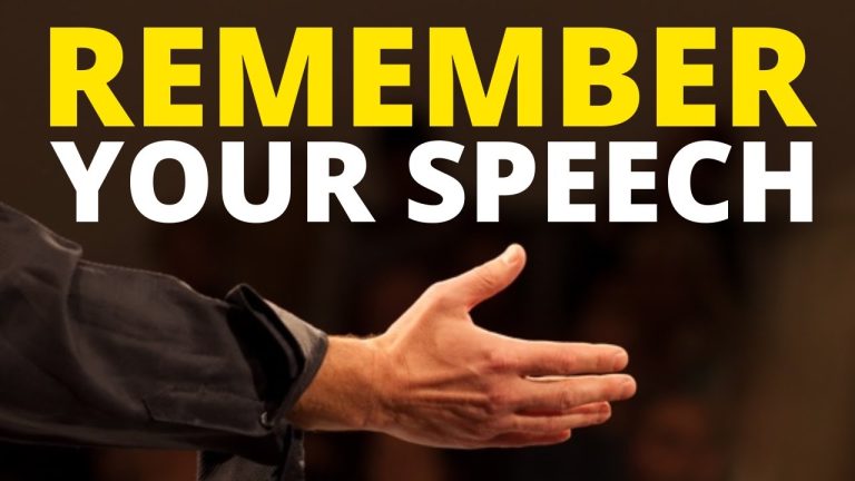 3 Simple Steps to Remember Your Speech